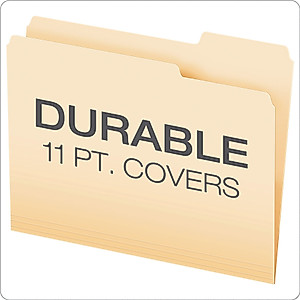 Pendaflex File Folders, Letter Size, 1/3 Cut, Manila, 250 per Box (752250)