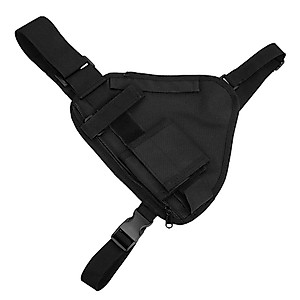 VBESTLIFE Radio Holster, Walkie Talkie Holster Universal Hands- Front Pack Pouch Radio Holster with Nylon Strap for Two Way Radio Walkie Talkie