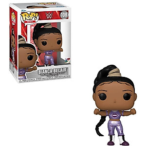 POP WWE: Bianca Bel Air Funko Pop| Vinyl Figure (Bundled with Compatible Pop Box Protector Case), Multicolor, 3.75 inches