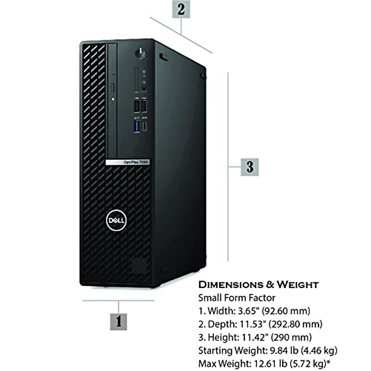 MTG OptiPlex 7090 Desktop Intel Core i7-10505 3.2 GHz, Win 10 Pro, MTG Webcam, Monitor, (2x24 Monitor, 32GB 1TB PCle)