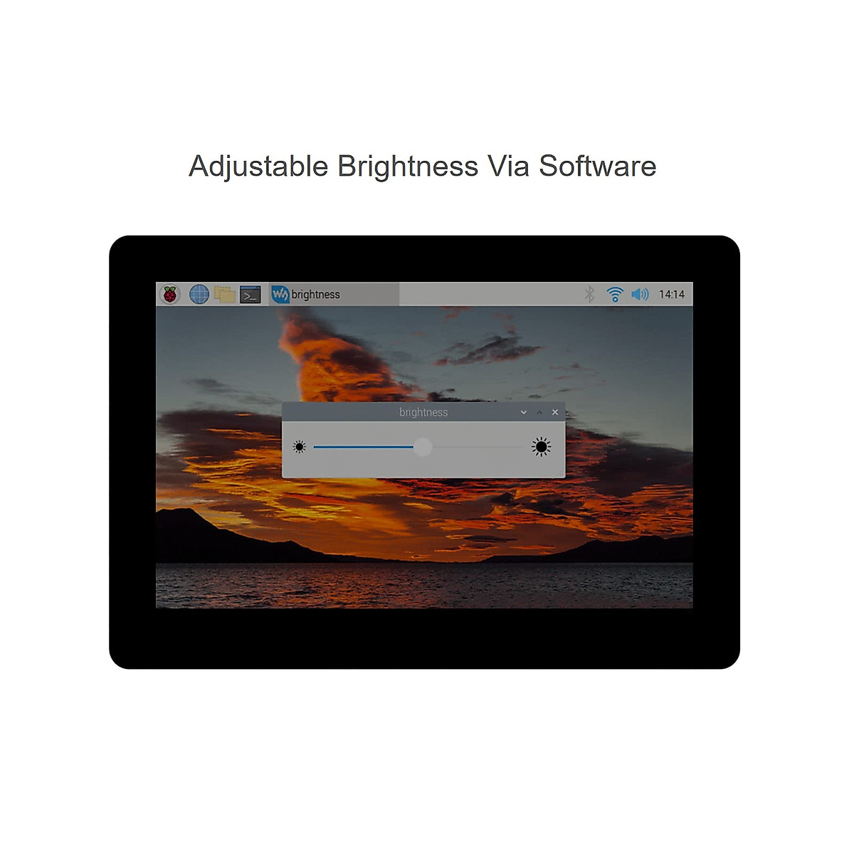 5inch IPS Touch Screen Display for Raspberry Pi, DSI Interface, 800×480 Resolution, Capacitive Touch Panel, Supports Raspberry Pi OS/Ubuntu/Kali / WIN10 IoT and Retropie, up to 5-Points Touch