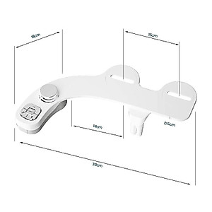 Generic Ultra-Thin 3-Function Bidet Toilet Seat Attachment White