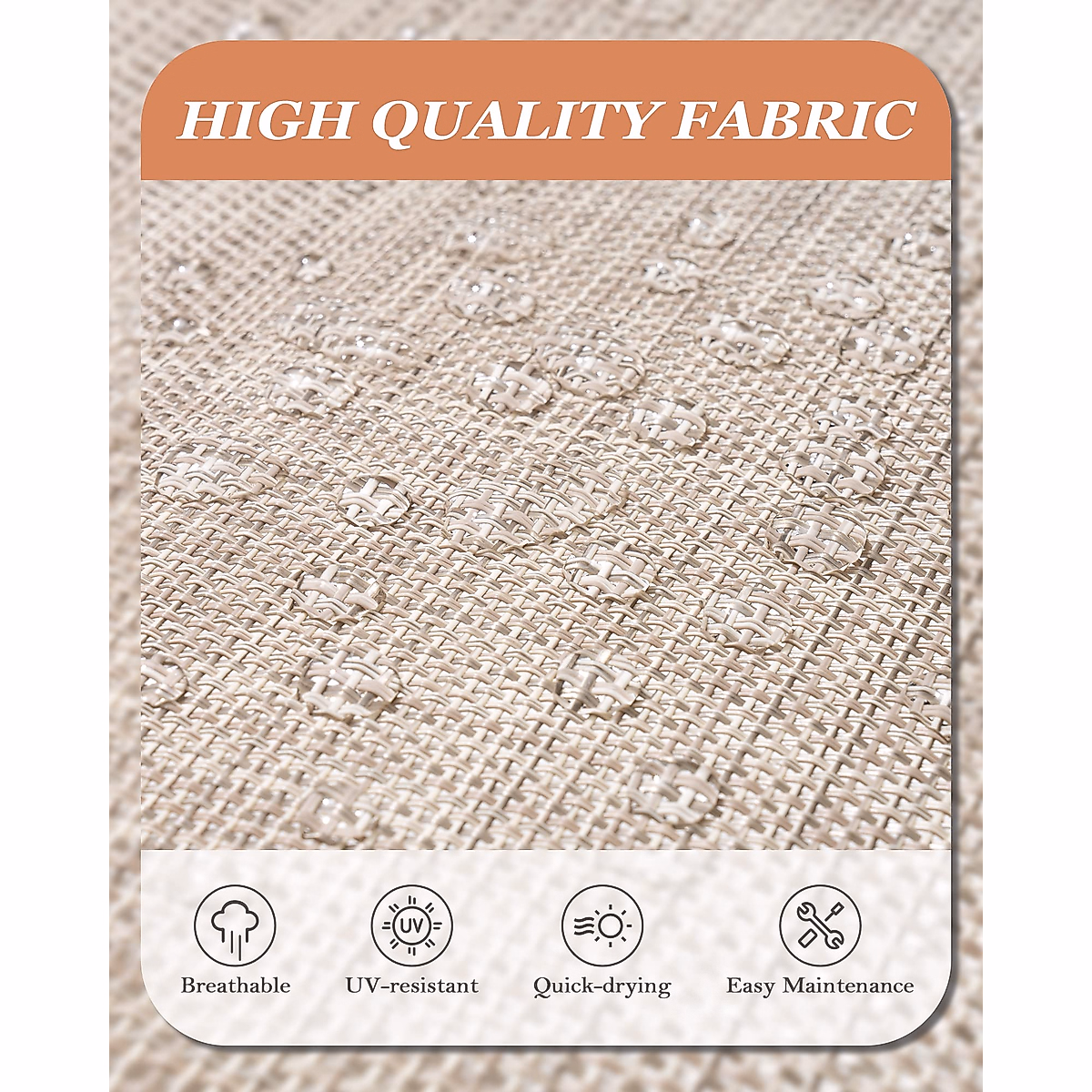 Crestlive Products Patio Rocking Chair Curved Rocker Chaise Lounge Chair with Pillow for Beach Yard Pool Outdoor Indoor, Gray Steel Frame (Beige)