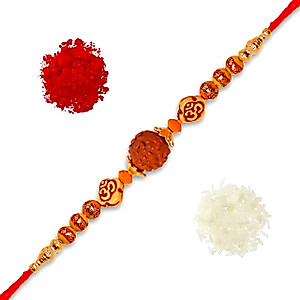 Indian Crafts Multicolor Rakhi Set of 4 PC Combo Dora Rakhi for Bhaiya & Bhabhi Cotton Thread Bracelets Rakhi Gifts for Brother