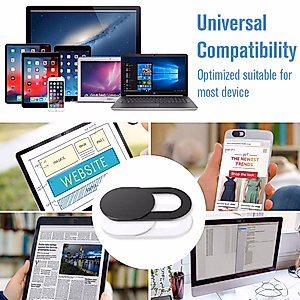 Webcam Cover Slide,[6 Pack] Ultra-Thin Laptop Web Camera Cover Compatible with MacBook,Laptop,PC,Computer,iMac,iPad, iPhone Cell Phone etc. 0.022in Thick Web Blocker Protect Your Privacy and Security