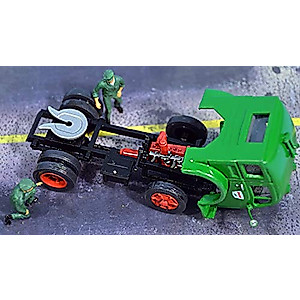 Atlantis Vintage Gas Truck Plastic Model Kit 1/48 Models Green