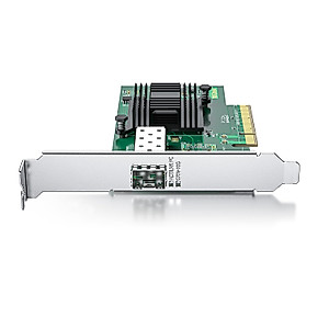Alwong 10 Gigabit Network Card, with Intel 82599EN Controller, Single SFP+ Port, Ethernet LAN Adapter Support Windows Server/Linux/VMware, Equivalent to Intel X520-DA1 (Intel E10G42BTDA)