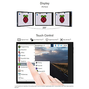 Coolwell Waveshare 2.8inch Capacitive Touch Screen LCD DPI Display for Raspberry Pi, 480×640, IPS Wide Viewing Angle, Fully Laminated Toughened Glass Cover