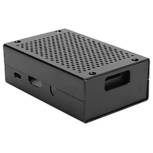Enclosure for Raspberry ,Case for ,Aluminum Alloy Case Motherboard Shell Vent Sur face Black for 3 , 2 , model B , B