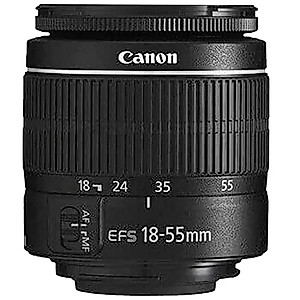 Canon EOS 250D (Rebel SL3) DSLR Camera w/18-55mm F/3.5-5.6 Zoom Lens + EF 75-300mm f/4-5.6 III Lens + 500mm f/8 Focus Lens + 2X 64GB Memory + Case + Filters + Tripod + More (35pc Bundle)