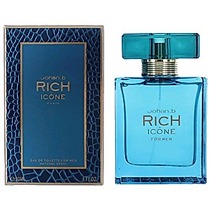 Rich Icone By Johan B Cologne for Men 3.0 Oz / 90 Ml Eau De Toilette Spray by Johan