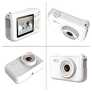 MEENE Digital Camera 12MP 1080P High Resolution Kids Portable Mini Video Camera 2.0 Inch LCD Display Screen 32GB TF Card Storage (Color : Yellow)