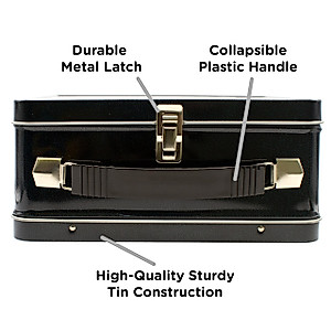 AQUARIUS Fender Amp Large Fun Box - Sturdy Tin Storage Box with Plastic Handle & Embossed Front Cover - Officially Licensed Fender Merchandise & Collectible Gift