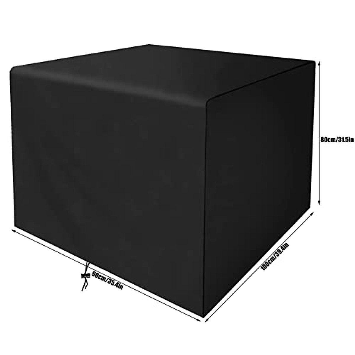 LSFYYDS Dust Cover, 39 Inch Rectangle Waterproof Furniture Cover Outdoor Table Chairs Cover Patio Folding Bed Dust Covers Sectional Cover, Protective Cover Suitable for Home Garden Supplies