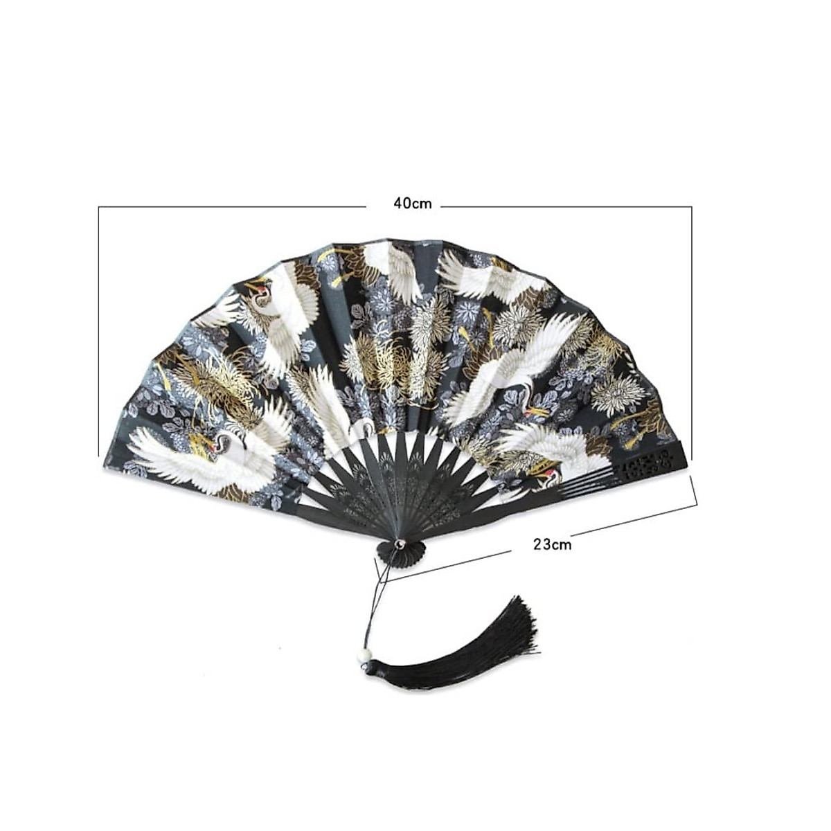 Folding Hand Fan Folding Fan Handheld Folded Fan Japanese Women's Cherry Blossom Folding Fan, Outdoor Home Decoration, Dance, Wedding Gifts, Souvenirs Fan Foldable Fan Hand Held Fans
