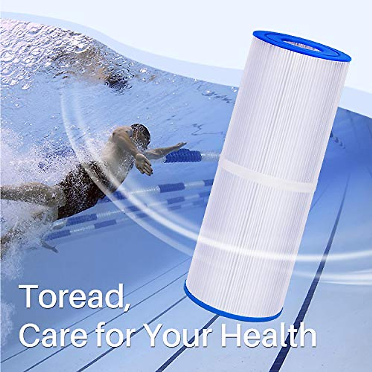 TOREAD Replacement for Spa Filter PRB25-IN, Unicel C-4326, Filbur FC-2375, FC-2370, R173429, 3005845, 17-2327, 100586, 33521, 25392, 817-2500, Guardian 413-106, 5X13 Drop in Spa Filter, 1 Pack