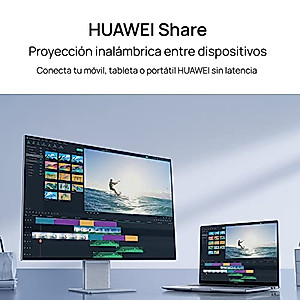 HUAWEI MateView 28.2" Monitor, 4K+ UHD Wireless 3.2, IPS, 98% DCI-P3, VESA DisplayHDR 400, Wireless Projection, USB-C, HDMI, Mystic Silver