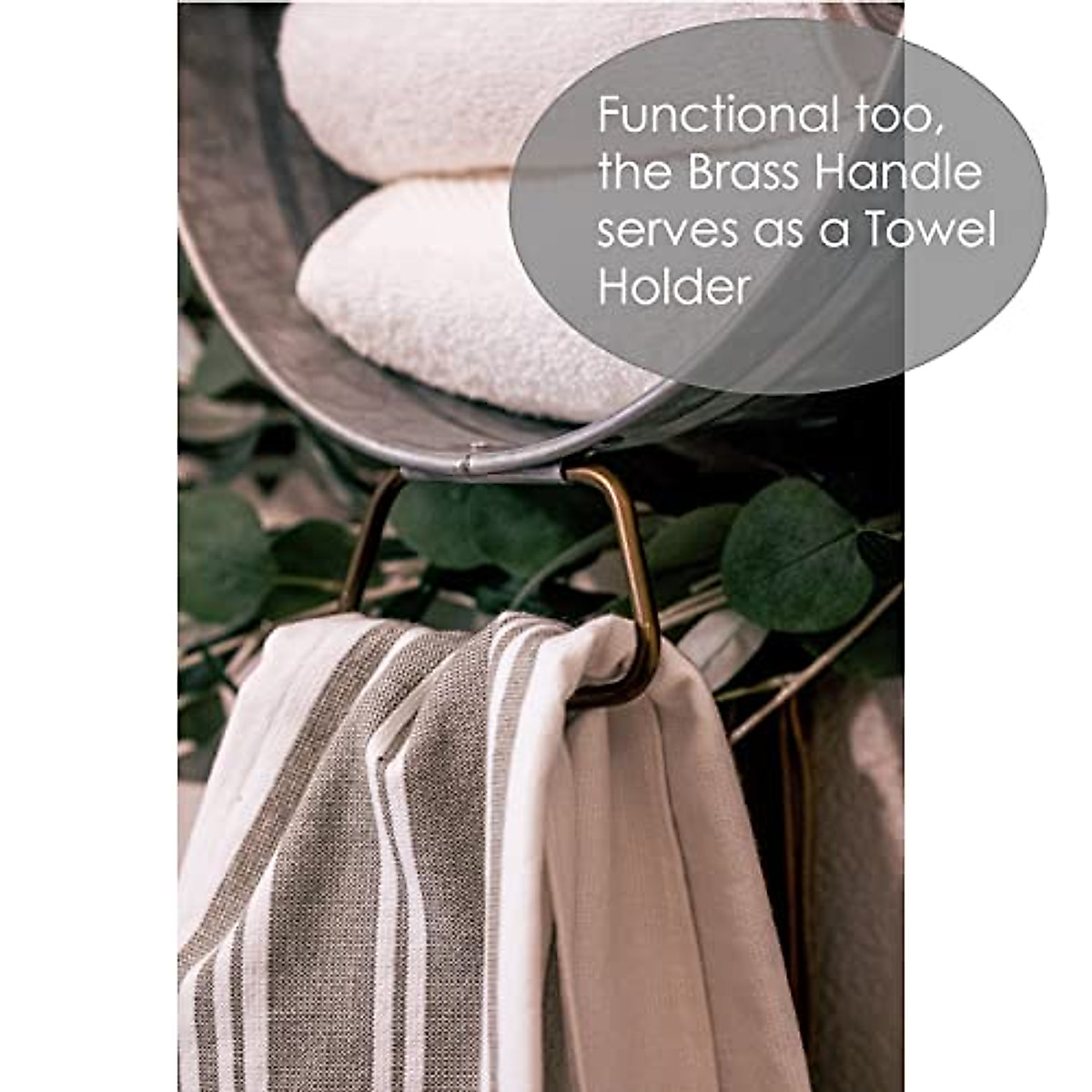 Galvanized Wash Tub with Shelves | Rustic Bathroom Décor | Farmhouse Rustic Bathroom Shelves | Bathroom Tub of Towels | Metal Wash Tub Cubby | Galvanized Shelf Wall