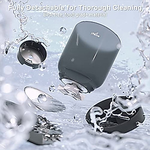 iPettie Hourglass Cat Feeder Automatic with Quickset Remote, 5L/21 Cup Capacity, 1-6 Meals Per Day, 20 sec Voice Recording, Stainless Steel Bowl, Self Feeding Cat Food Dispenser, Auto Cat Feeder