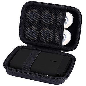 khanka Hard Storage Case Replacement for MUNBYN Bluetooth Label Maker/NiiMbot D11 Portable Wireless Connection Label Printer/Label Maker Machine, Case Only (Black)
