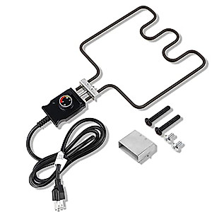 Propart Electric Smoker and Grill Heating Element with Adjustable Thermostat Cord Controller Compatible with Masterbuilt Smokers & Turkey Fryers,1500 Watt Heating Element Replacement Parts