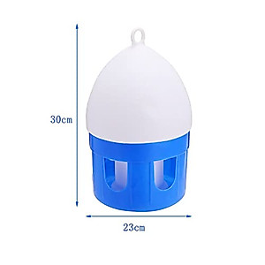 POPETPOP Chicken Drinking Bowl Bird Feeding Plastic Pet Drinker Dispenser Pigeons Feeder Water Pot Container Birds- Automatic Feeders Water Dispenser Bird Cages 4L Automatic Bird Drinker