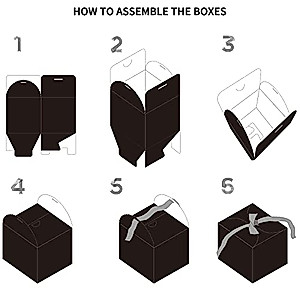 KUIANJEA Small Gift Box,Gift Box for Present, Small Gift Boxes with Ribbons,20pcs,4x4x4", Candy Boxes for Wedding,Bridesmaid Proposal Box