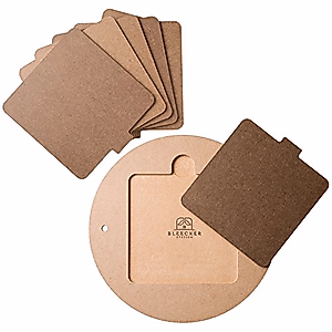 Bat System for Potter’s Wheel, 12” Round Outer Bat with Set of Six 7” Square Inner Bats, Bat Adapter with Removable Inserts for Throwing Pottery, for Potters and Clay Artists