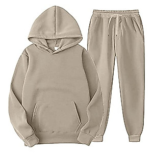 Following His Orders Men's Tracksuit Athletic Sports Gym Sports Long Sleeve Sweatshirts Jogger Pant With Pockets Hooded Sweatsuits Jogger Suit With Pockets M M