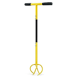 Byhagern Manual Twist Tiller with Anti-Slip Handles, Garden Claw Cultivator for Loosen Soils, Gardening Bed and Plant Box