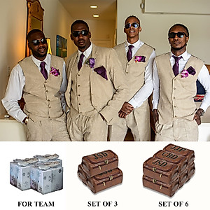 Personalized Leather Toiletry Bag For Men with Hook, Groomsmen Gifts Travel Bag Laser Engraved Name Monogram Leather Gift Anniversary Gift For Him Husband Father Leather Dopp Kit with Side Handle