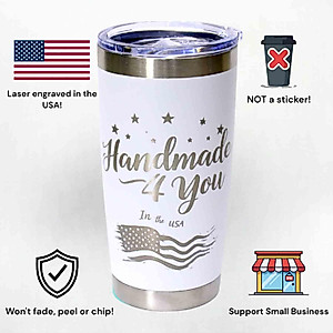 Made4You, 'Hold My Drink, I See A Dog', Laser Engraved Stainless Steel Tumbler, 20 Oz., Dog Theme Gift, White Color, Gift for Dog Lovers