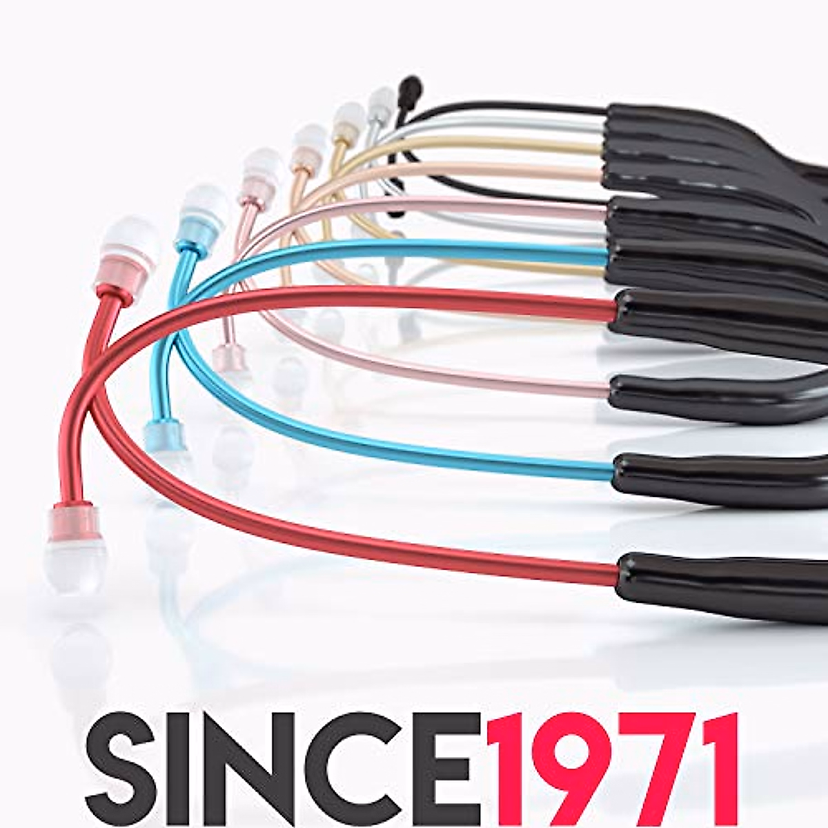 MDF Acoustica Lightweight Stethoscope for Doctors, Nurses, Students, Home Health Use, Adult, Dual Head, Black Tube, Black Chestpiece-Headset, MDF747XPBO