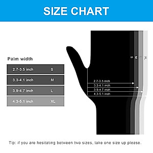 FINITEX - Black Nitrile Disposable Gloves, 5mil, Powder-free, Medical Exam Gloves Latex-Free 100 PCS For Examination Home Cleaning Food Gloves (Small)