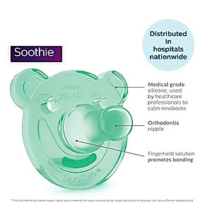 Philips Avent Super Soothie Pacifier, Green, 3+ months, 2 Pack, SCF192/05