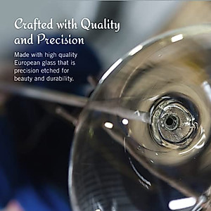 Mikasa Cheers White Wine Glasses, 4 Count (Pack of 1), Clear