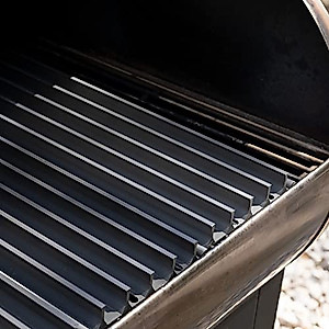 GrillGrate - Set of Two 13.75" GrillGrates (Interlocking) + Grilling Tool - Premium Grill Grates (13.75" x 10.5")