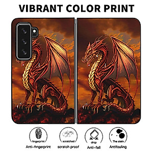 for Microsoft Surface Duo 2 Case for Women Men,AIRWEE Ultra Slim Hard PC Shookproof Fold Case Protective Cover for Microsoft Surface Duo 2 2nd 2021,Dragon Cool