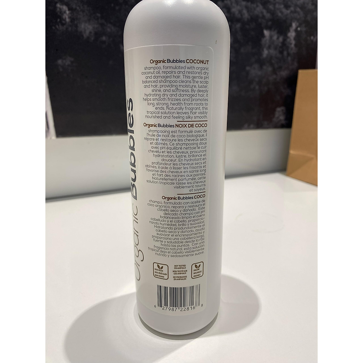 Organic Bubbles Coconut – Vegan and Made in Canada (Shampoo)