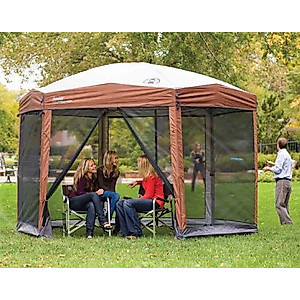 Coleman Back Home Screened Canopy Tent with Instant Setup, Screenhouse Outdoor Canopy and Sun Shade with 1 Minute Set Up
