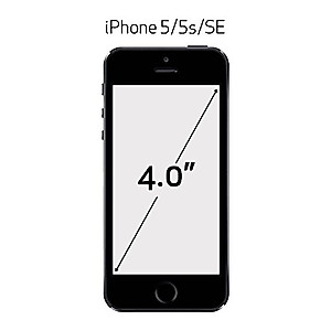 OtterBox iPhone SE (1st gen - 2016) and iPhone 5/5s Symmetry Series Case - 2016) and iPhone 5/5s - BLACK, ultra-sleek, wireless charging compatible, raised edges protect camera & screen