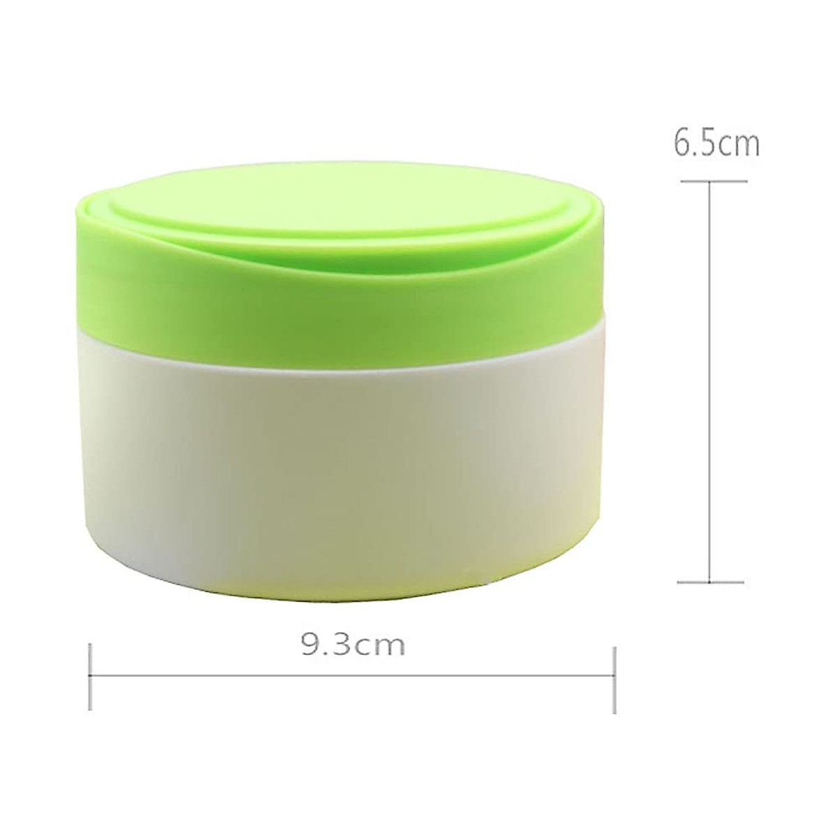 ericotry 1pcs Empty Portable Refillable Plastic Powder Puff Box Baby After-Bath Talcum Powder Container with Powder Puff and Sifter(Green)