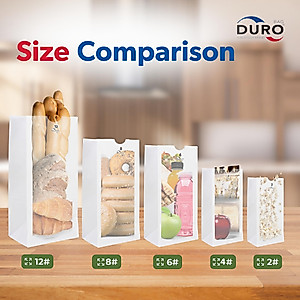 Kraft White Paper Bag #2 Candy Peanuts Treat Bag ~ 25 count