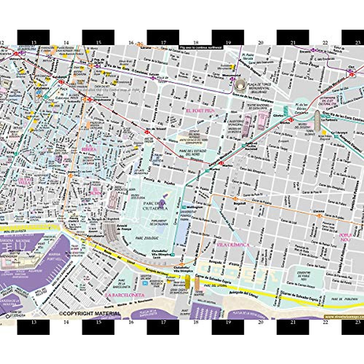 Streetwise Barcelona Map - Laminated City Center Street Map of Barcelona, Spain (Michelin Streetwise Maps)