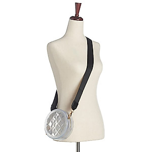 Olivia Miller Women's Fashion Cristabel Clear PVC Jelly, Canteen Mini Small Crossbody Bag w Detachable Strap, Casual Trendy Purse Handbag