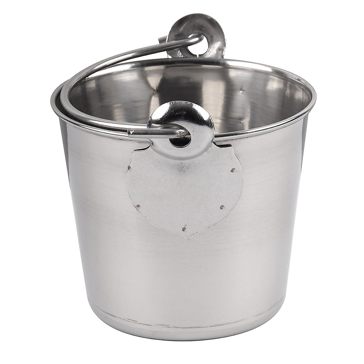 Lindy's 1-Quart Stainless Steel Bucket, Durable Seamless Bucket for Many Home Tasks, Carry Water or Milk, Fill with Food, Use as a Flower Pot, Cleaning Bucket, Table Centerpiece and Much More