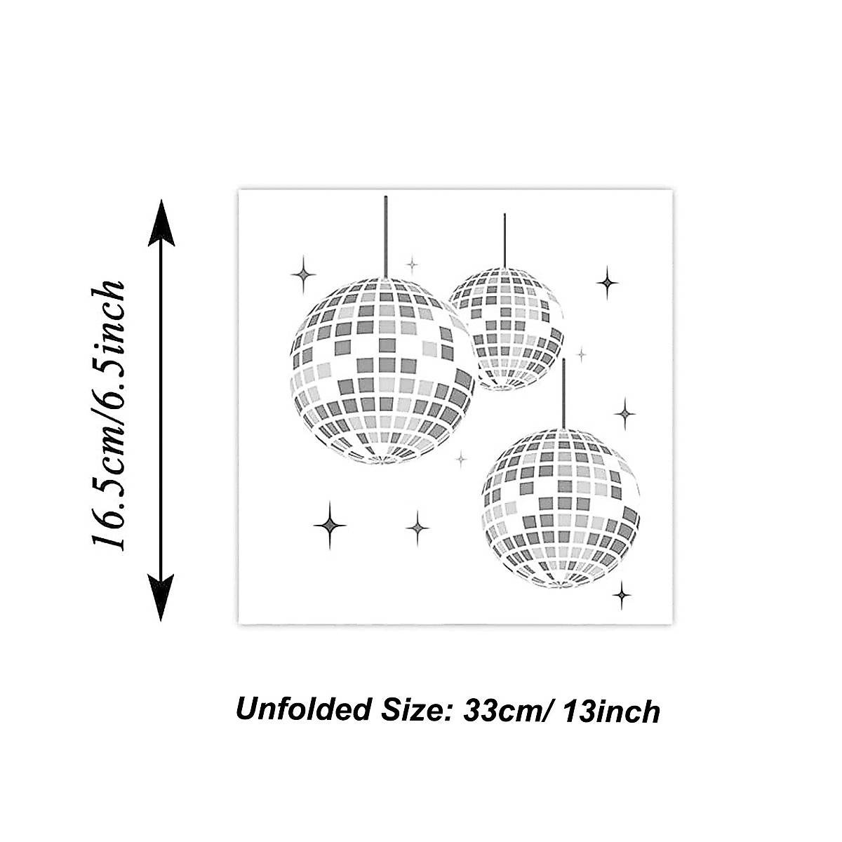 20Sheet Disco Napkins Disco Ball Napkins 70s Disco Party Supplies Disco Cocktail Napkins 70s Disco Party Napkins Disposable Silver Paper Napkins for Disco Bachelorette Birthday Dance Party Decorations