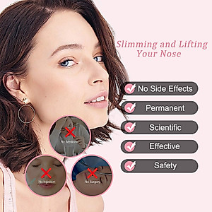 5 Pcs Nose Shaper Clip Nose Up Lifting Pain-Free Nose Bridge Straightener Corrector, Soft Safety Silicone Nose Slimming Device for women men (Multi)