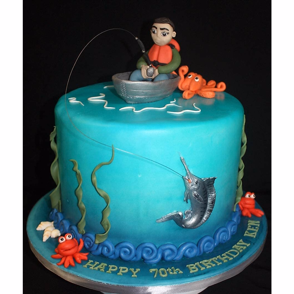 Anyana 4pcs set Fish Plastic Cookie impression Cutter Cake decorating fondant Mold Tool Sugar Paste Baking Mould stamps Pastry