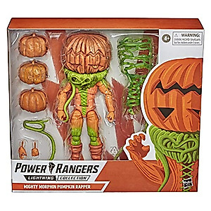 Power Rangers Lightning Collection Monsters Mighty Morphin Pumpkin Rapper 8-Inch Premium Collectible Action Figure Toy with Accessories